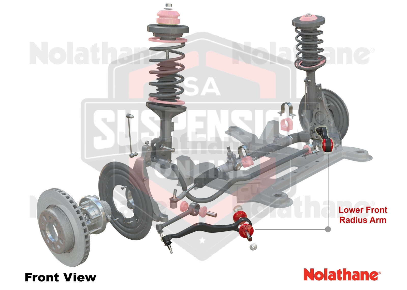 Radius arm - lower arm (Radius Arm) - Nolathane