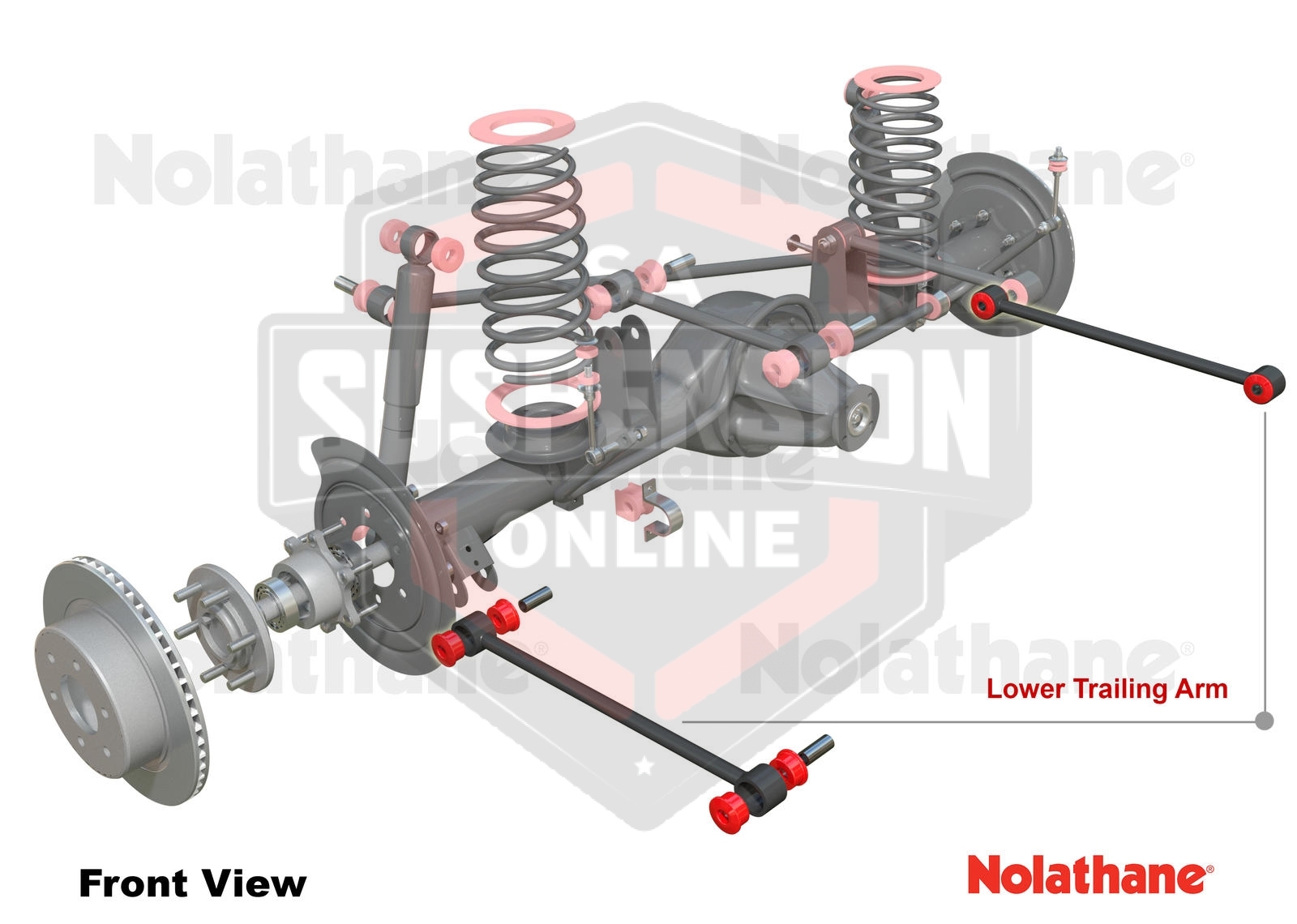 Trailing Arm Lower - Arm (Control/Trailing Arm- wheel suspension ...