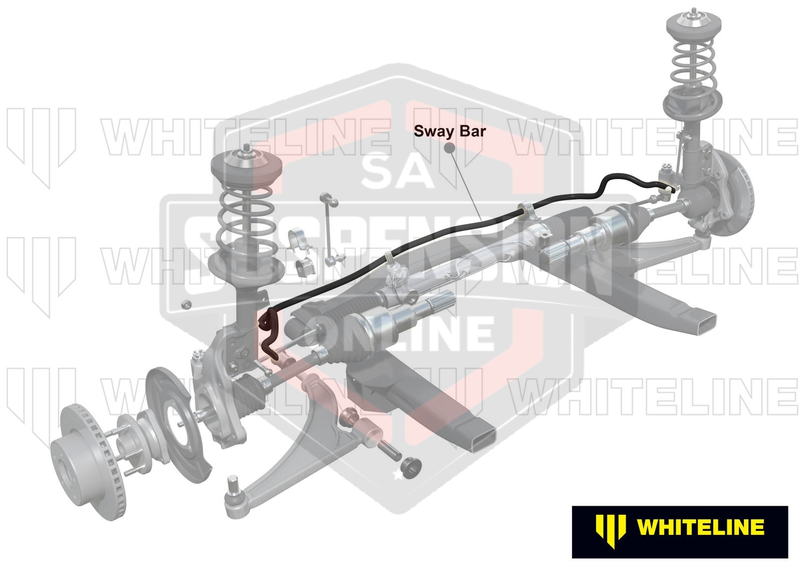 Sway bar - 27mm 3 point adjustable (Stabilizer Bar- suspension) Front ...
