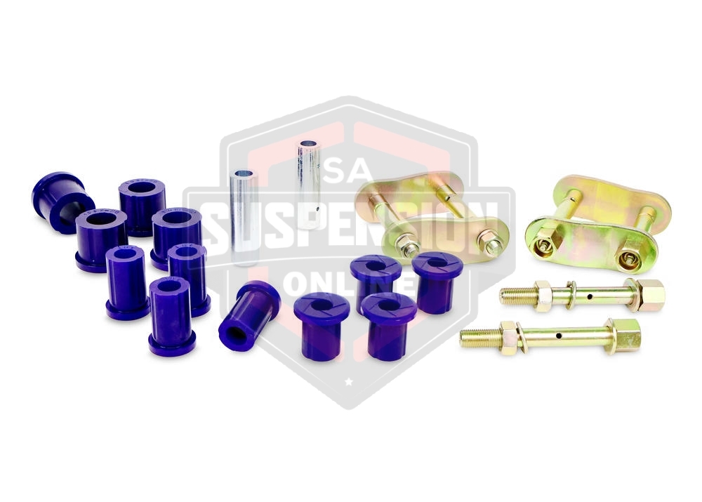 SuperPro Greasable ShFits Ackle and Bushing Kit (Bushing- leaf spring ...