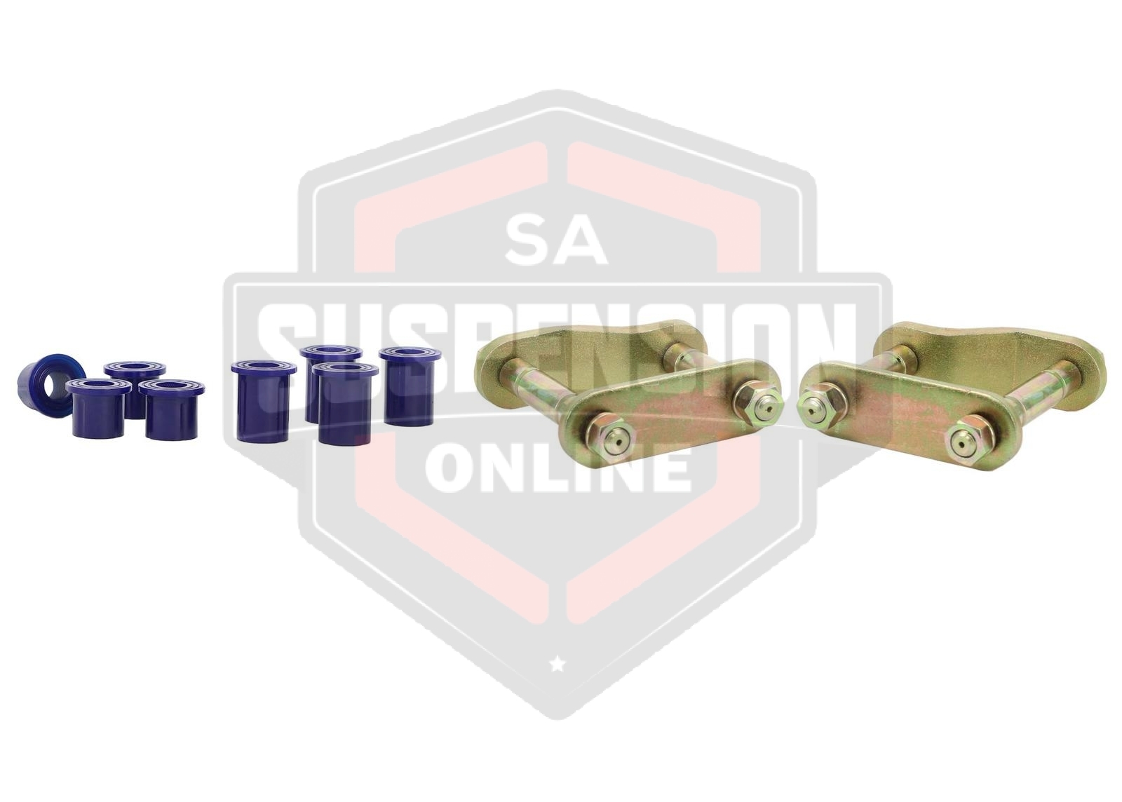 SuperPro Greasable ShFits Ackle and Bushing Kit (Bushing- leaf spring ...