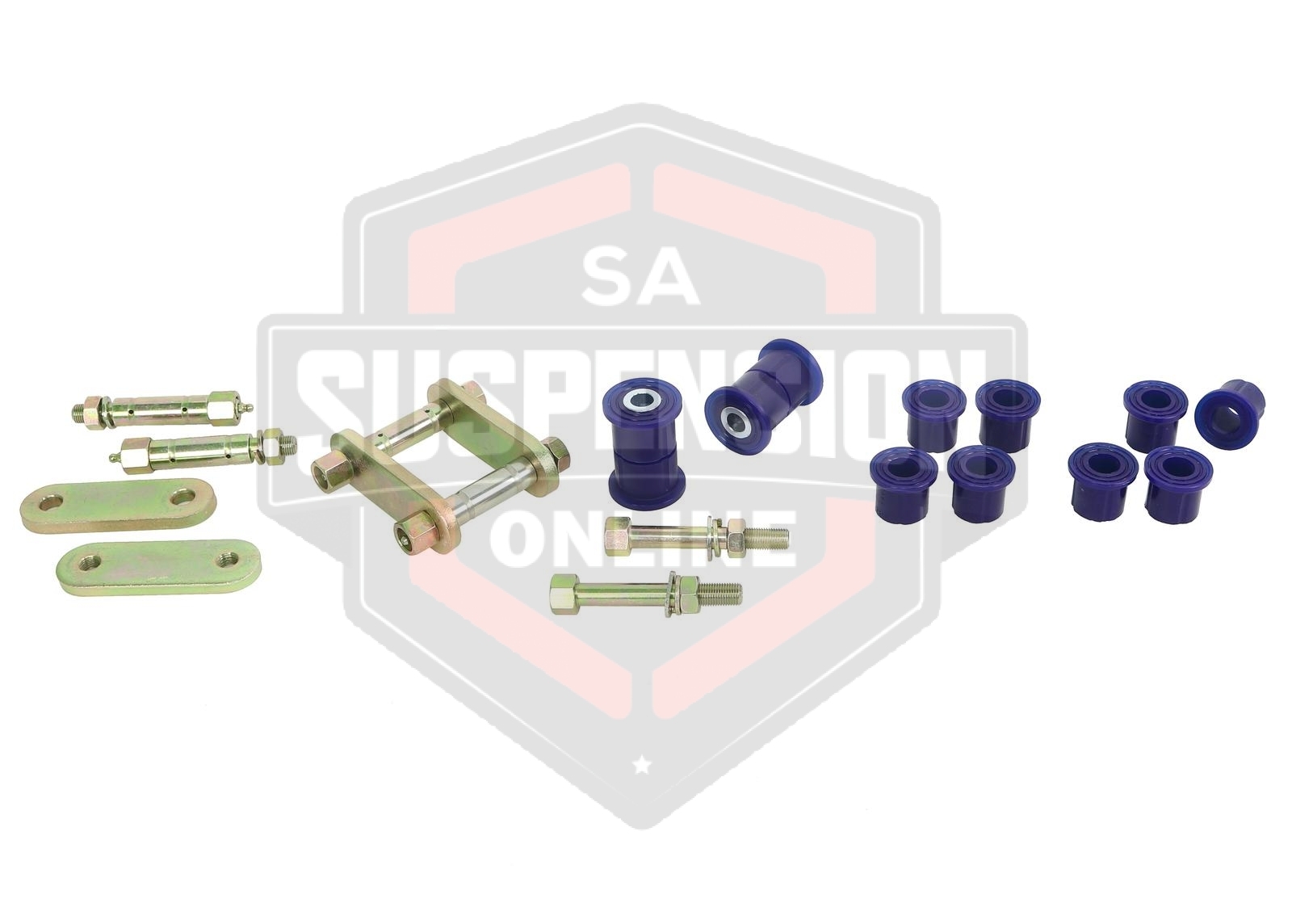 SuperPro Greasable ShFits Ackle and Bushing Kit (Bushing- leaf spring ...