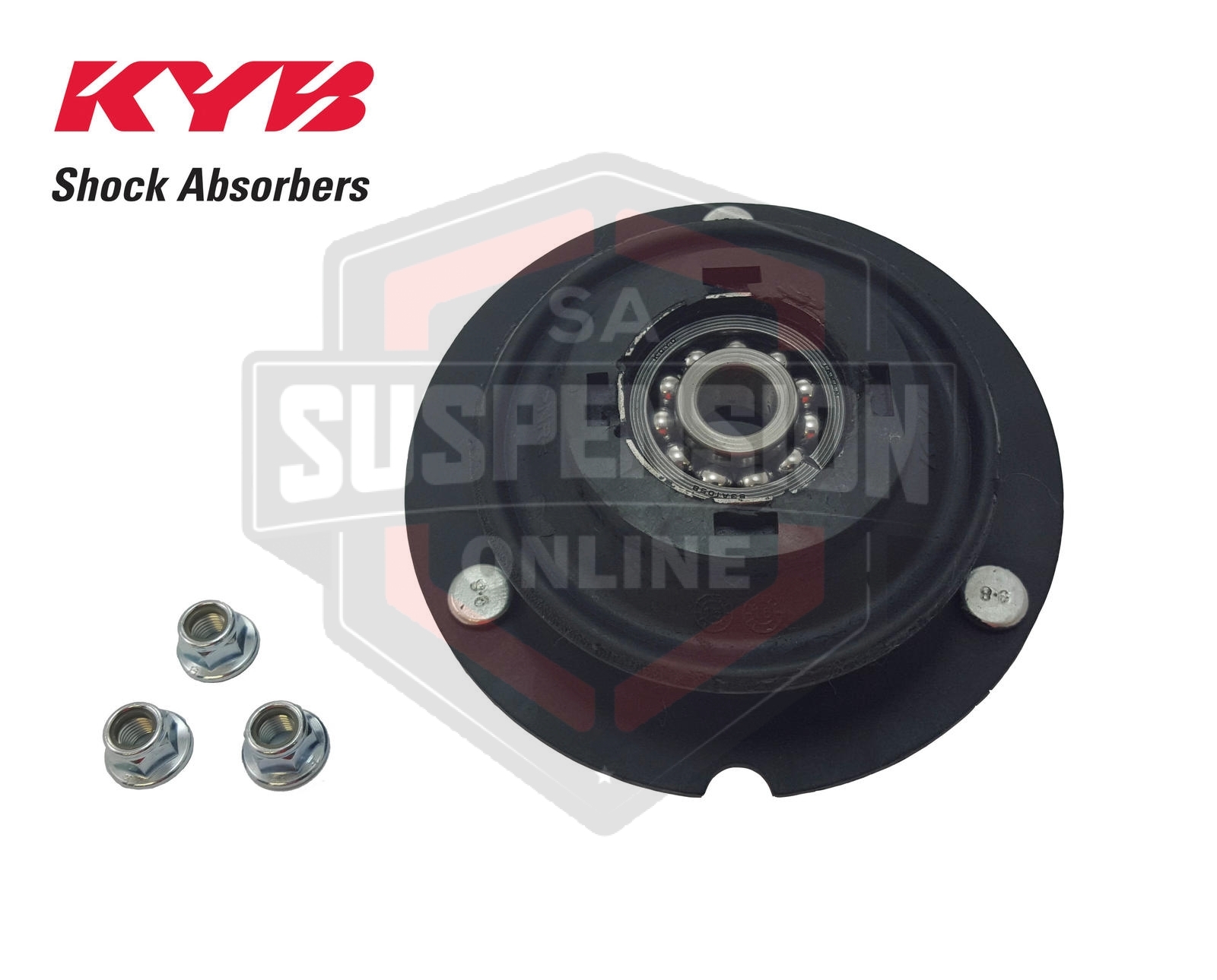 KYB Suspension Strut Mount- Incl. Bearing & Mounting Nuts/Bolts ...