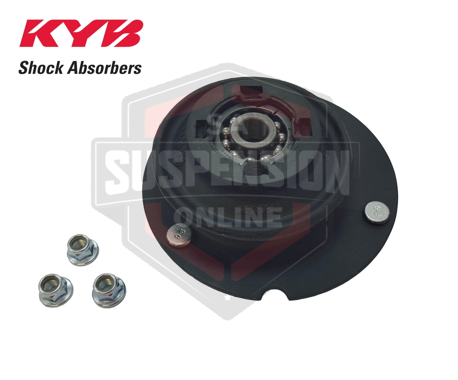 KYB Suspension Strut Mount- Incl. Bearing & Mounting Nuts/Bolts ...