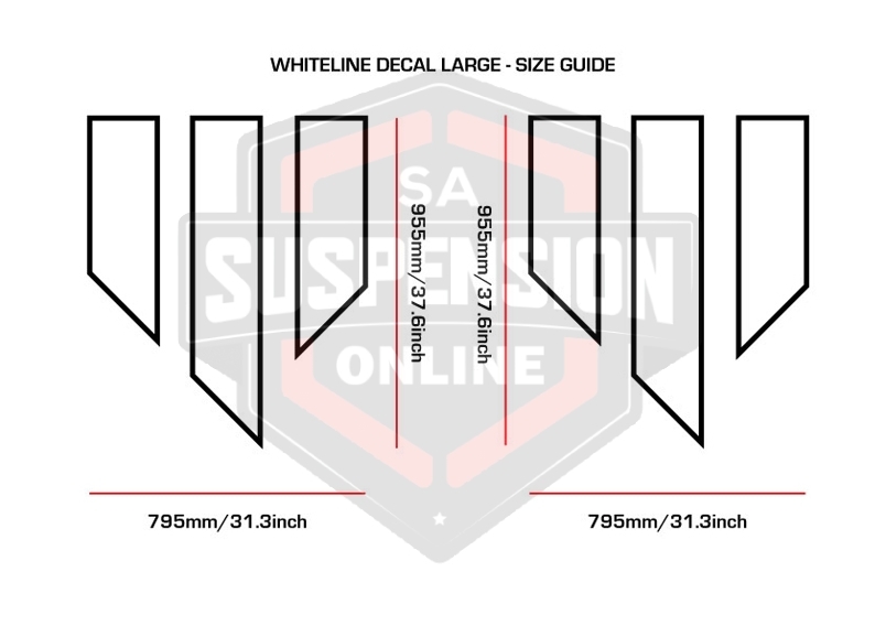 Whiteline Vehicle Emblem Decal Pack (Sticker)