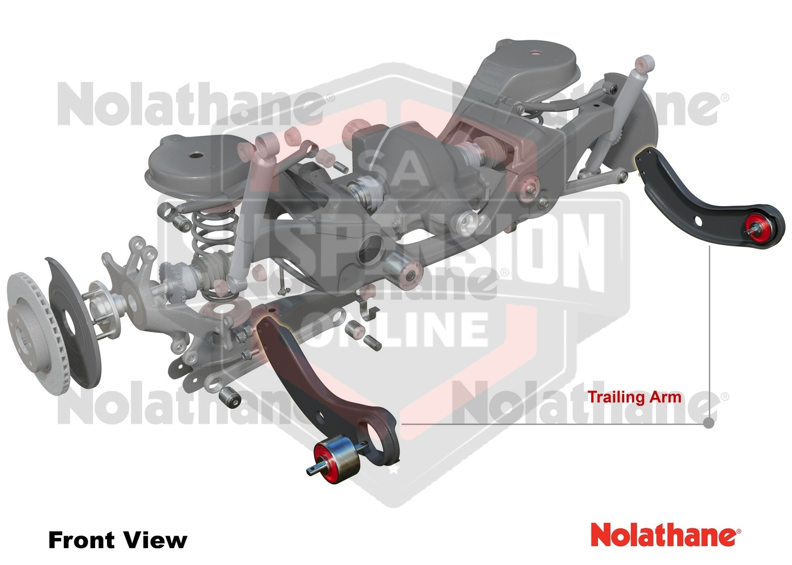 Trailing Arm Lower - Arm (Control/Trailing Arm- wheel suspension ...