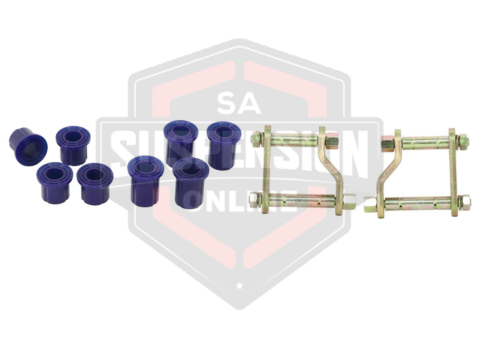 SuperPro Greasable ShFits Ackle and Bushing Kit (Bushing- leaf spring ...