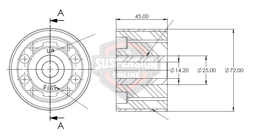 SuperPro Differential Support Bush Kit (Mounting- differential) - Superpro