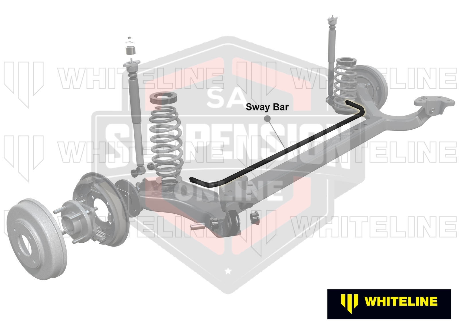 Sway bar - 20mm 3 point adjustable (Stabiliser Bar- suspension) Rear ...