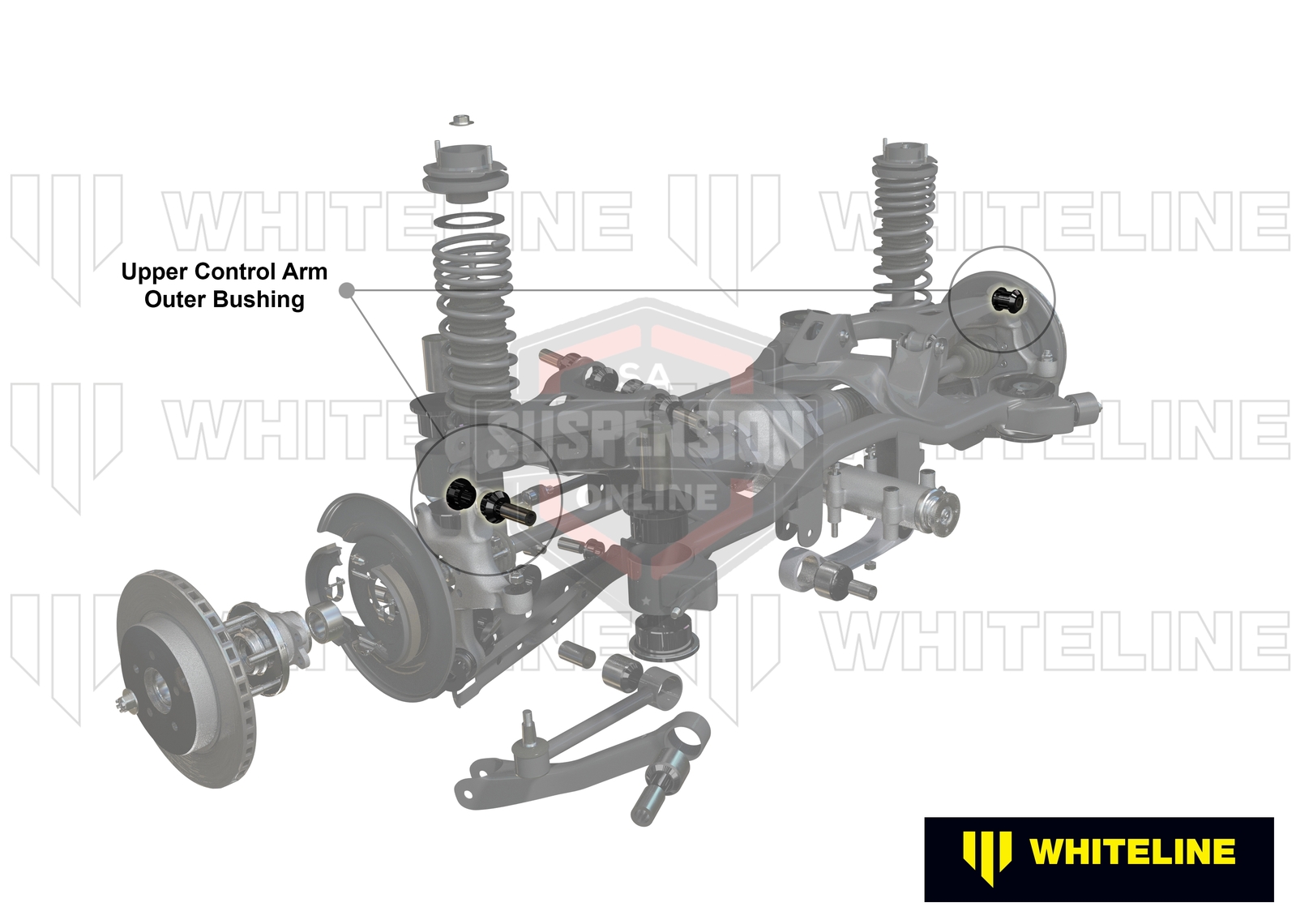 Control Arm Upper - Outer Bushing Kit (Mounting Kit- control/trailing ...