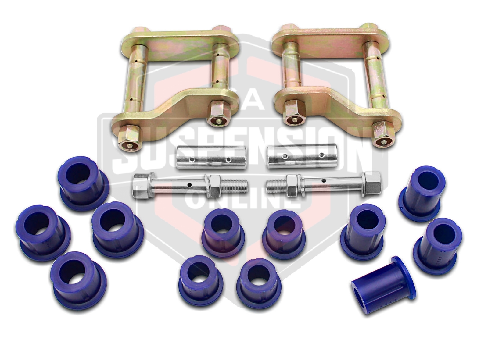 SuperPro Greasable ShFits Ackle and Bushing Kit (Bushing- leaf spring ...