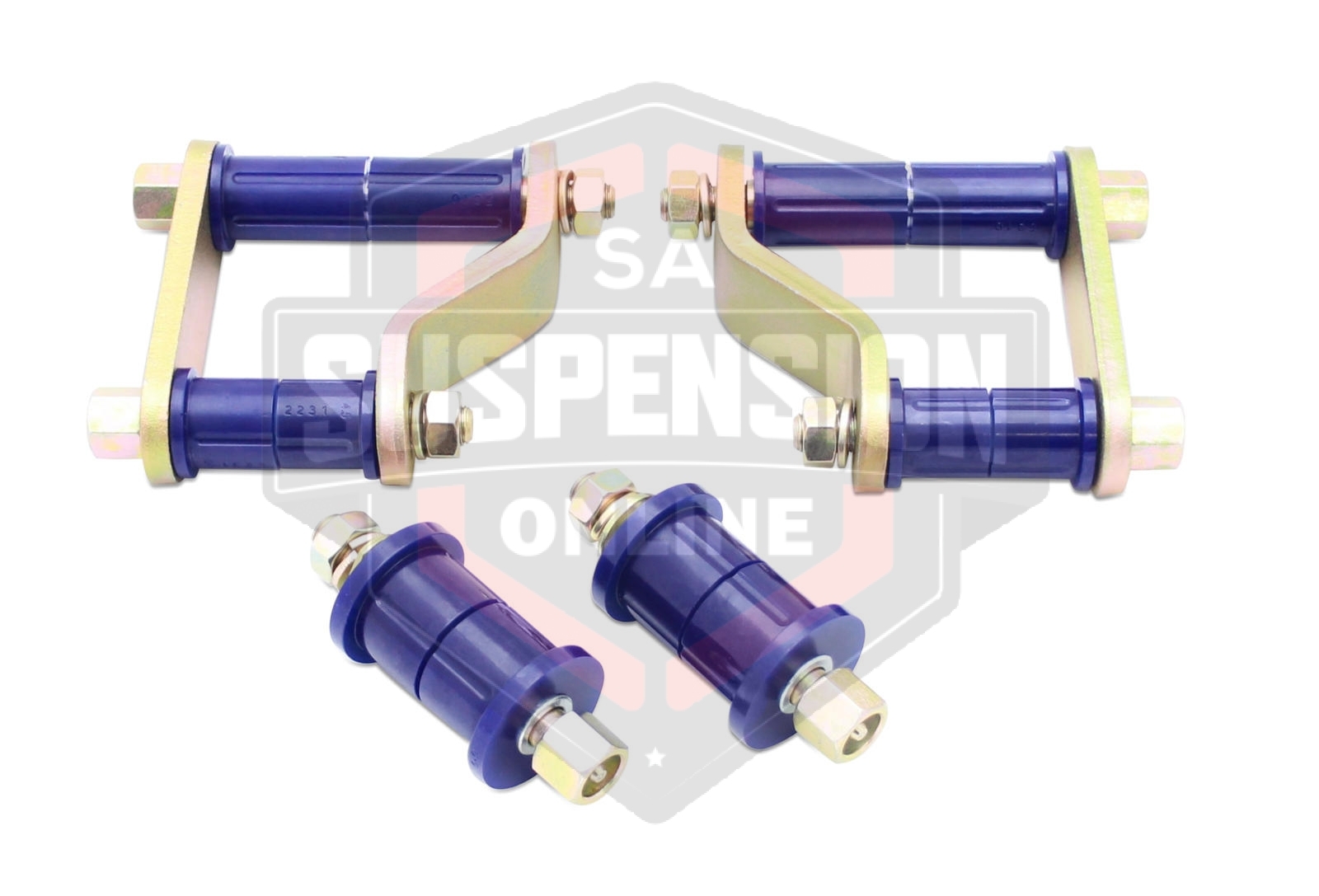 SuperPro Greasable ShFits Ackle and Bushing Kit (Bushing- leaf spring ...